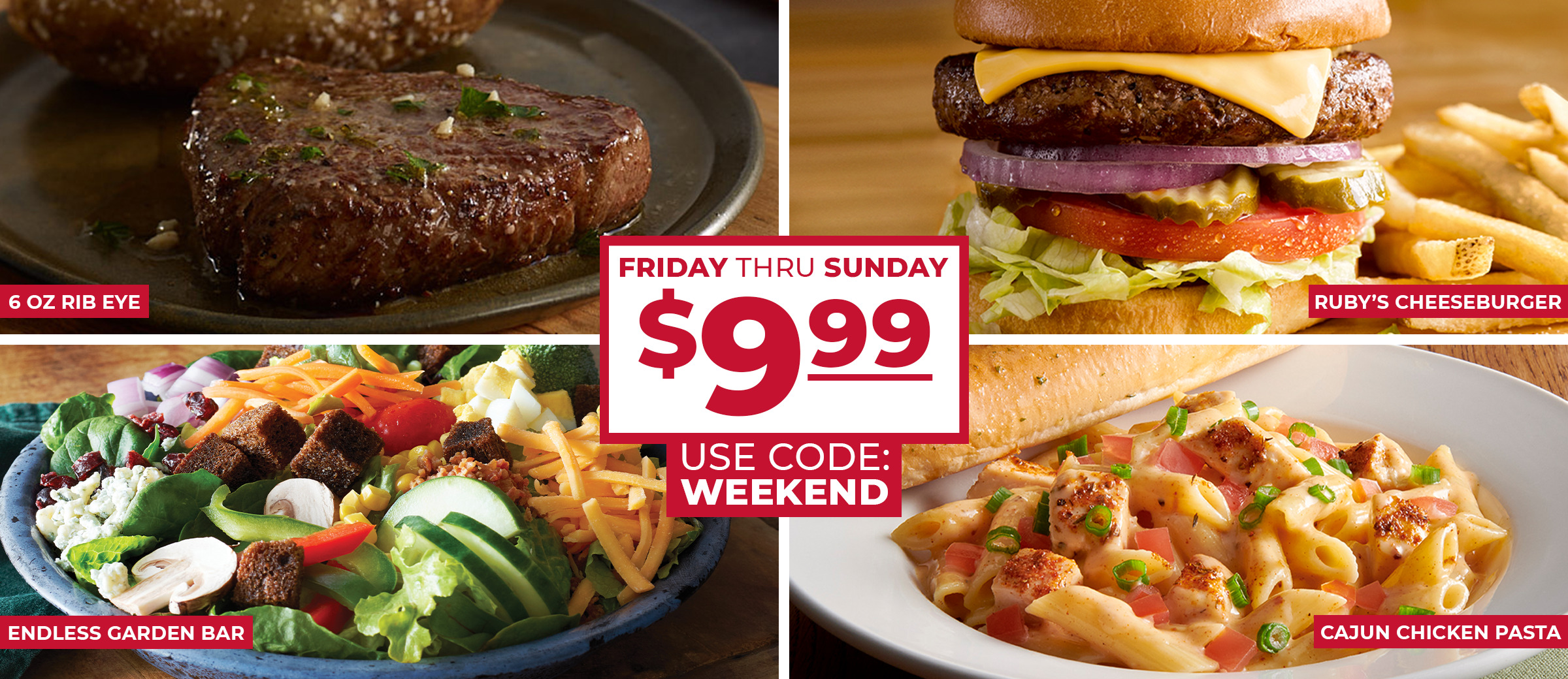  9 99 WEEKEND Deals Ruby Tuesday