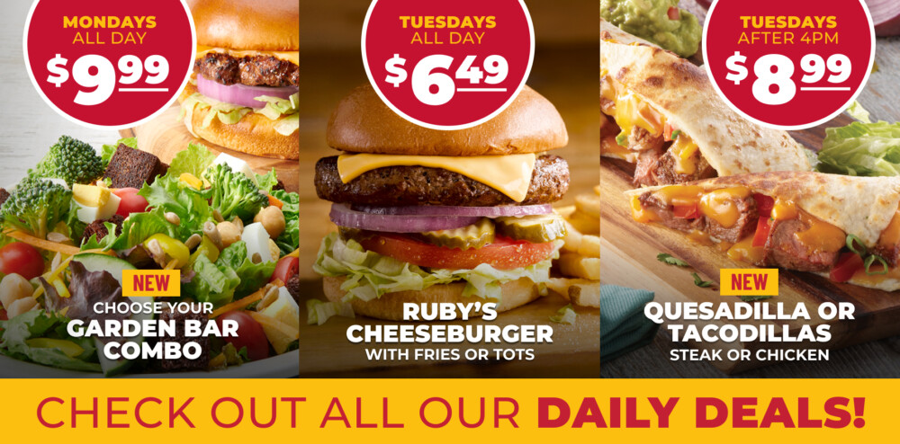 Ruby Tuesday - Burgers, Seafood, Ribs and Steaks - Order Now