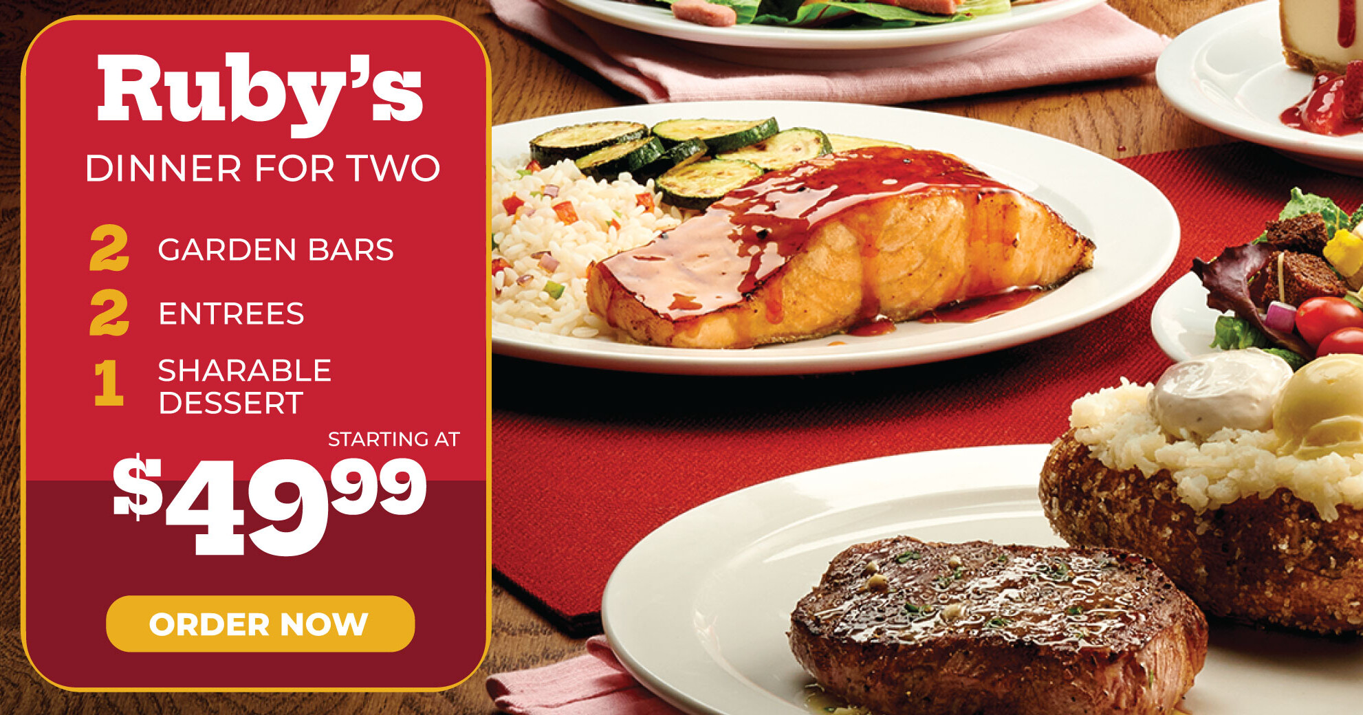 Ruby’s Dinner for Two - Ruby Tuesday