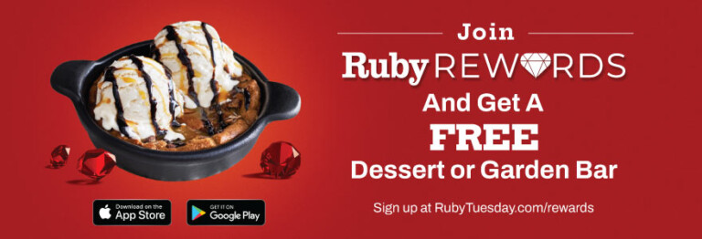 2 can dine for just $25 all day, every day at Ruby Tuesday